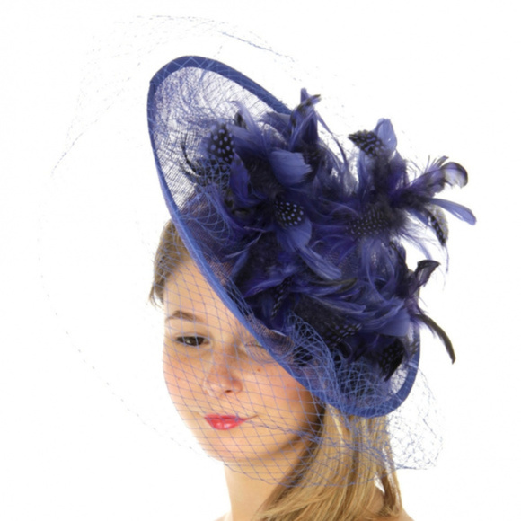 Accessories | Veil Feathers Fascinator Hat | Poshmark